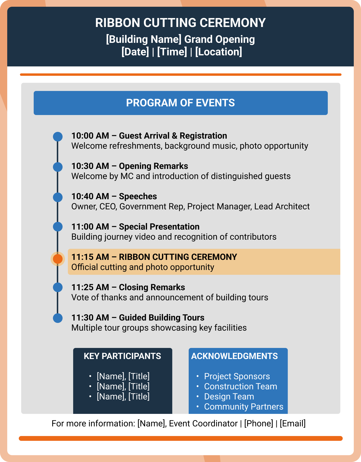 Ribbon Cutting Ceremony: Roles, Timing, & Setup